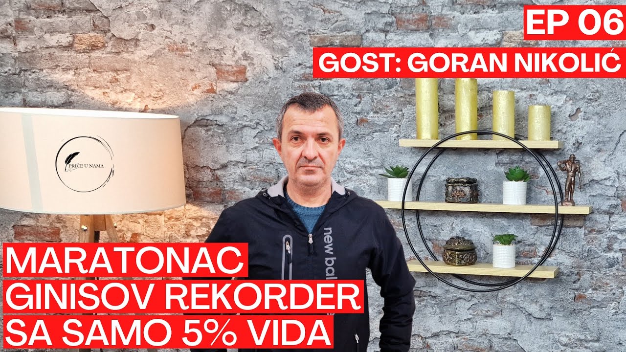 Goran Nikolić - Maratonac, Ginisov rekorder sa samo 5% vida(VIDEO)