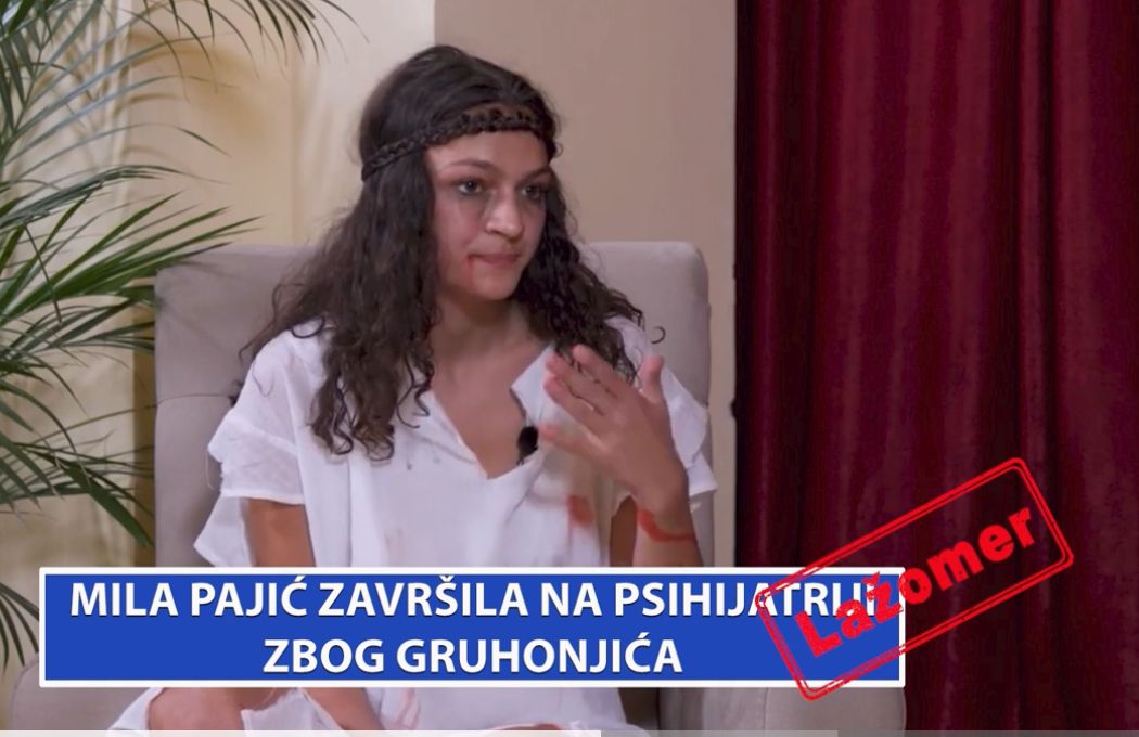 MILA PAJIĆ ZAVRŠILA NA PSIHIJATRIJI ZBOG GRUHONJIĆA